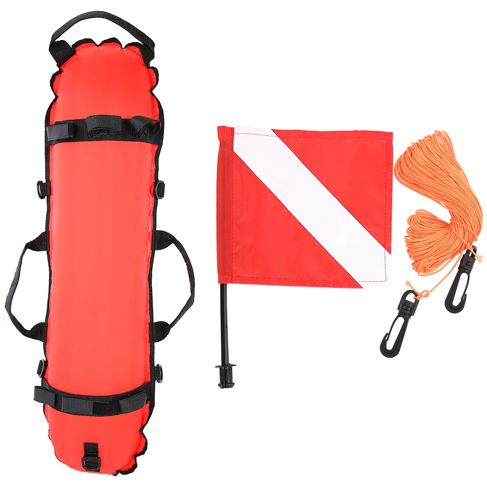 Diving Float Ball, Scuba Inflation KEEP DIVING Signal Ball Torpedo Buoy, for Outdoor