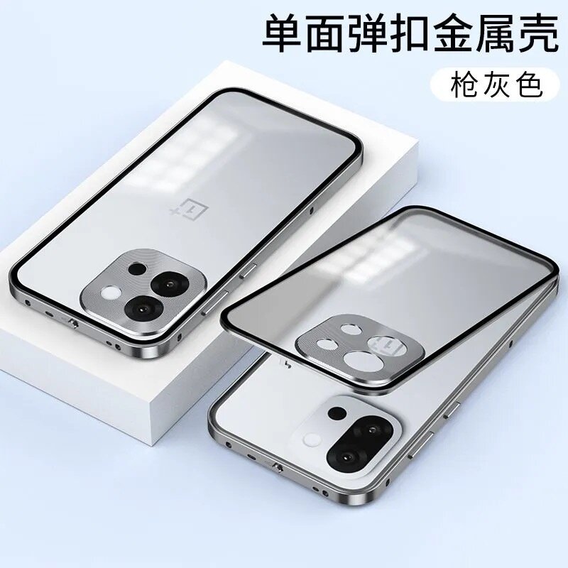 Подходит для OnePlus 13T / Оне Плас 13T Чехол для смартфона, Металлическая эластичная пряжка в рамке два в одном,1+13T