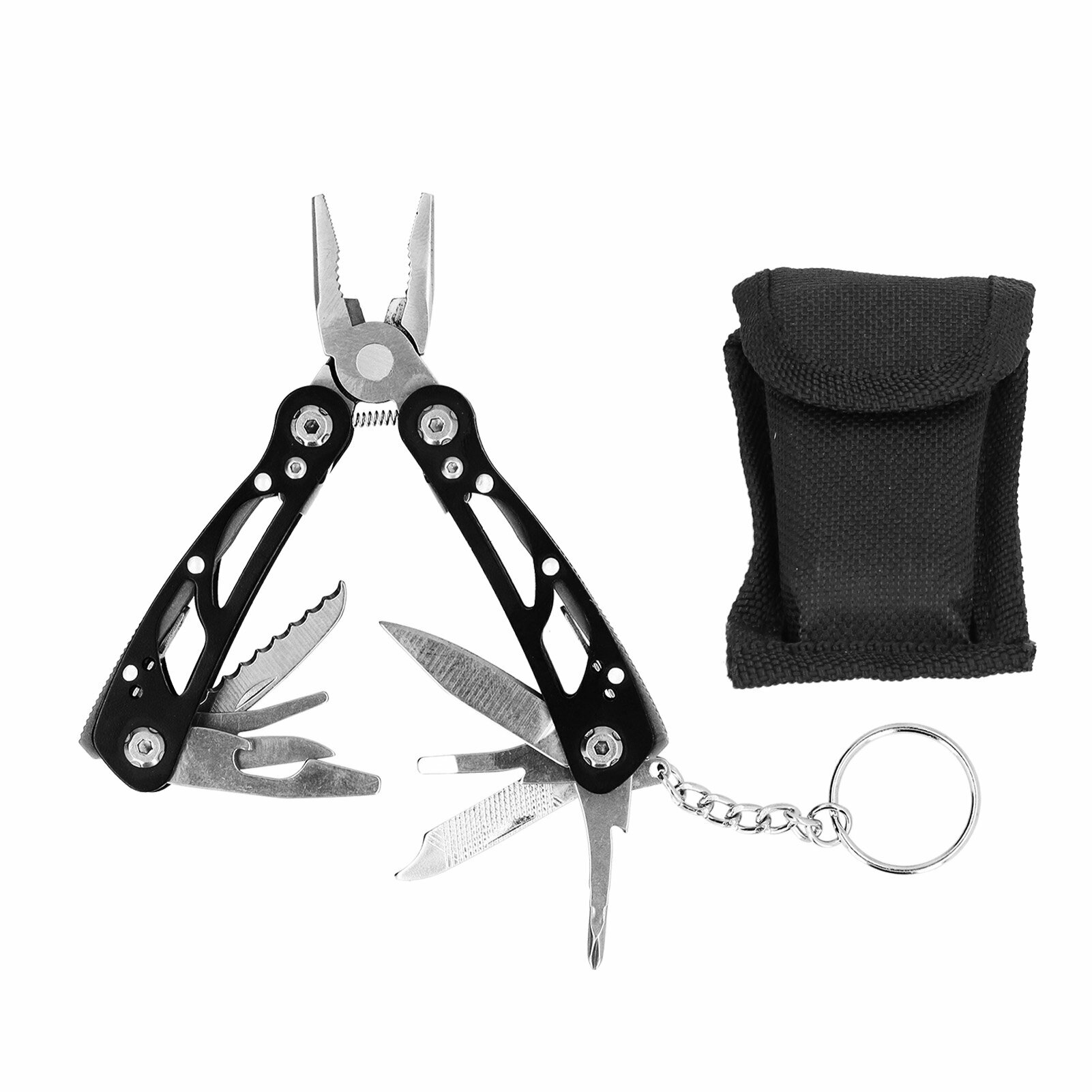 Многофункциональные складные плоскогубцы Mini MultiTool KeyChain EDC Руководство инструмента Руководство