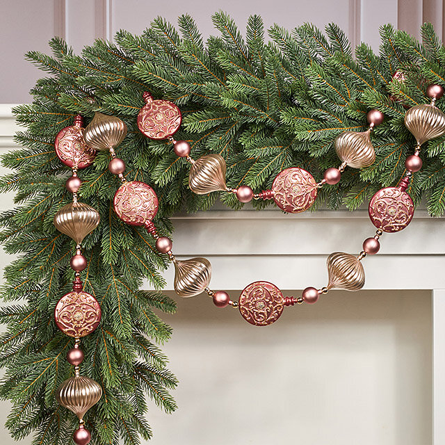 Бусы на елку Giovanni 270 см, пластик, Winter Deco, 1101193