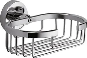 Мыльница D-lin D221100 настенная, из нержавейки, хром