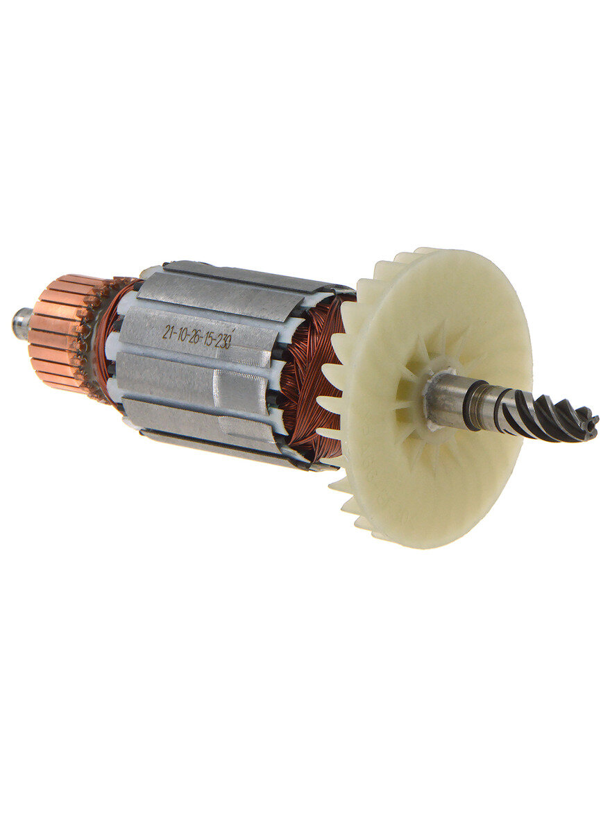 Ротор (Якорь) (L-169 мм, D-43 мм, 5 зубов, наклон вправо) для пилы сабельной ELITECH ПС 1100ЭП (модификация до 2021)