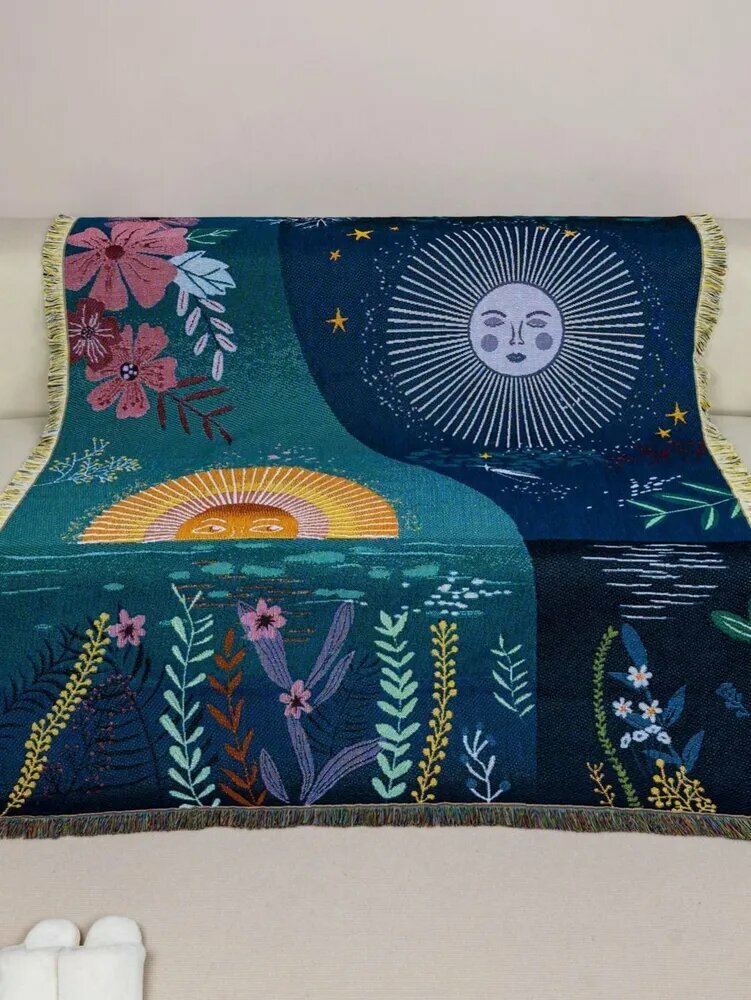 Плед-пончо , Полиэфирное волокно, 160 см х 130 см