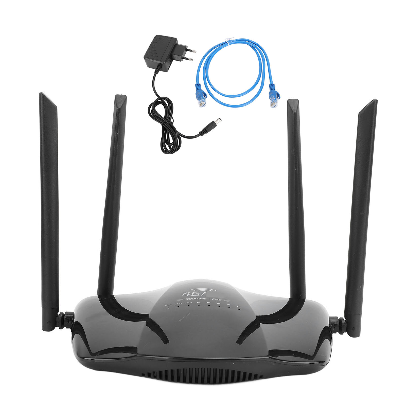 4G LTE разблокированный беспроводной маршрутизатор Wi -Fi 300 Мбит / с портативного маршрутизатора Wi -Fi Hotspot с слотом для SIM -карты и 4 антеннами Европейской версии ЕС.