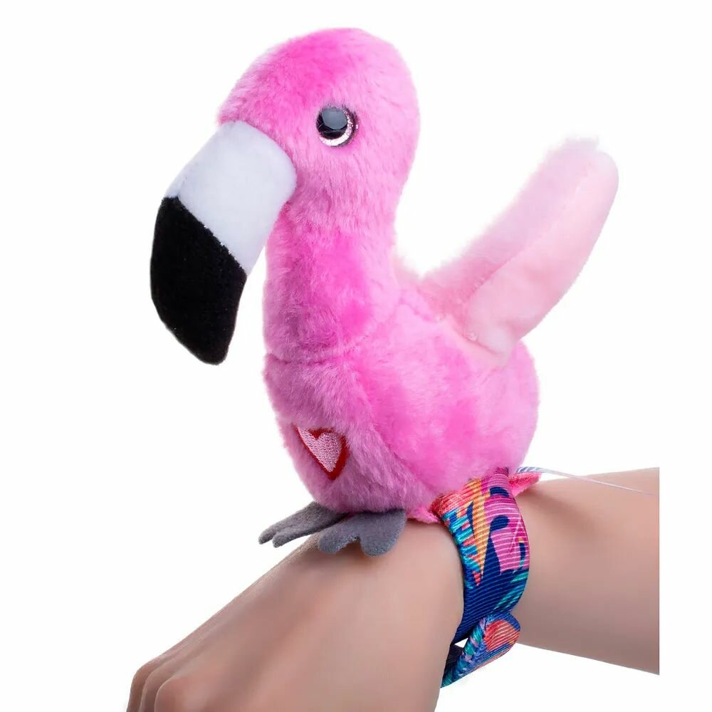 Интерактивная игрушка со слэп браслетом Фламинго Happy Yappers 9592