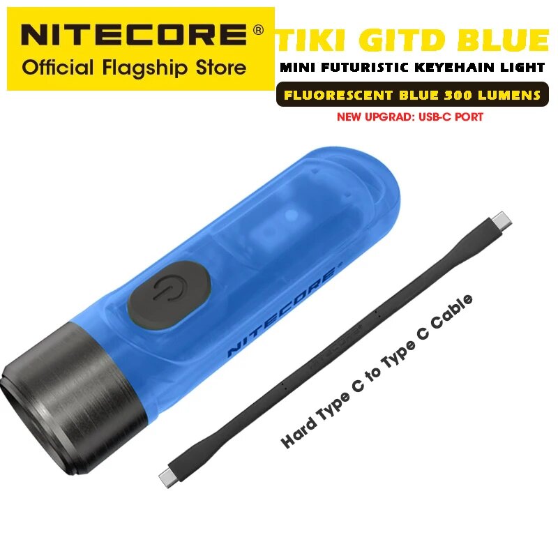 NITECORE TIKI GITD голубой фонарик Синий, TIKI GITD BLUE