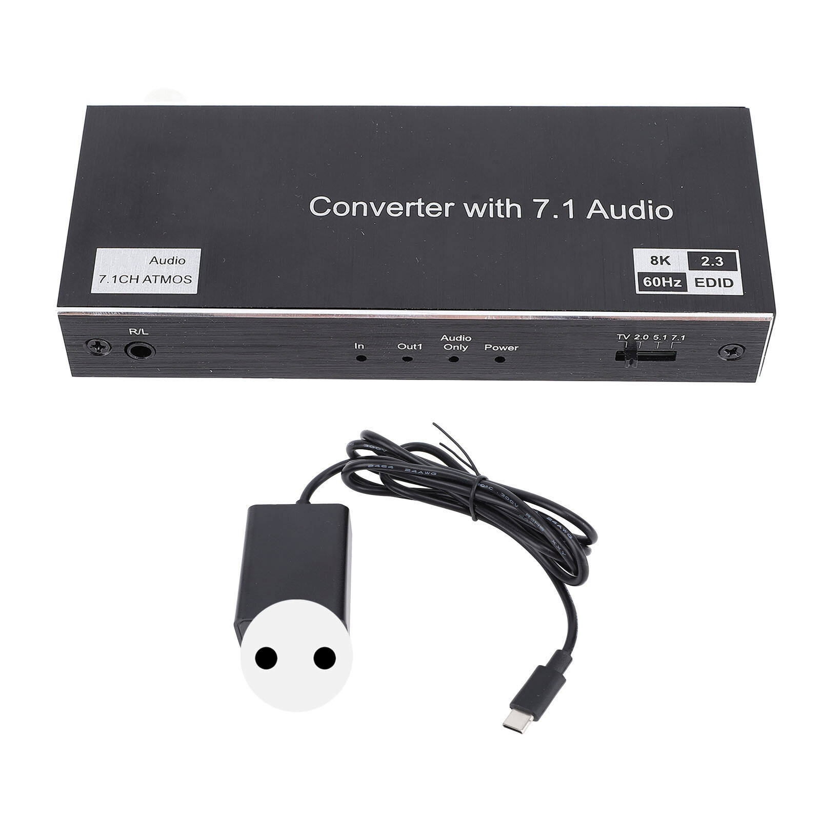 8K 3D HD -интерфейс интерфейс Splitter 40 Гбит / с 1 в 2 Out HD -мультимедийный интерфейс Splitter для HDTV STB DVD -проектор Eu Plugc