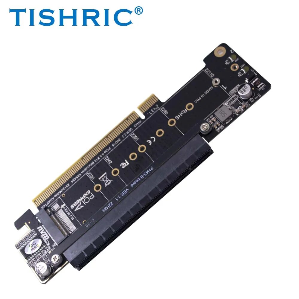 TISHRIC PCI-E разветвитель X16 на X8+X4+X4