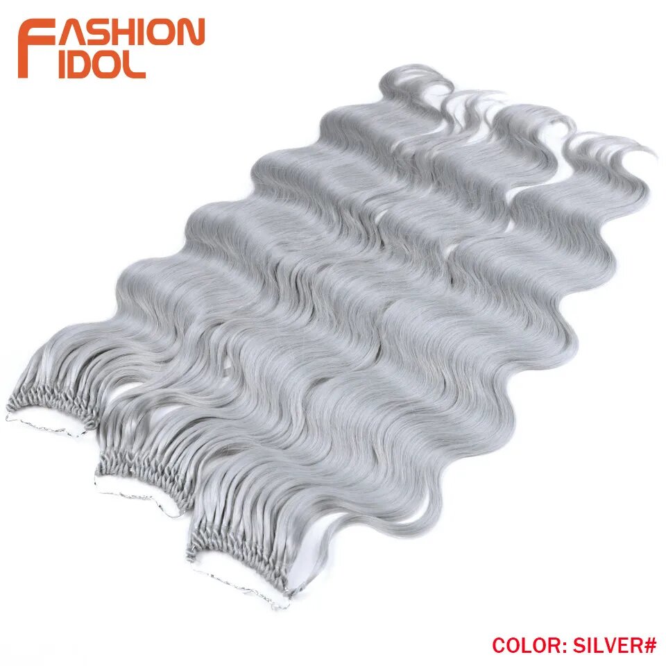 Синтетические волосы Fashion Idol, 24 дюйма, омбре, волна воды, 60 пучков