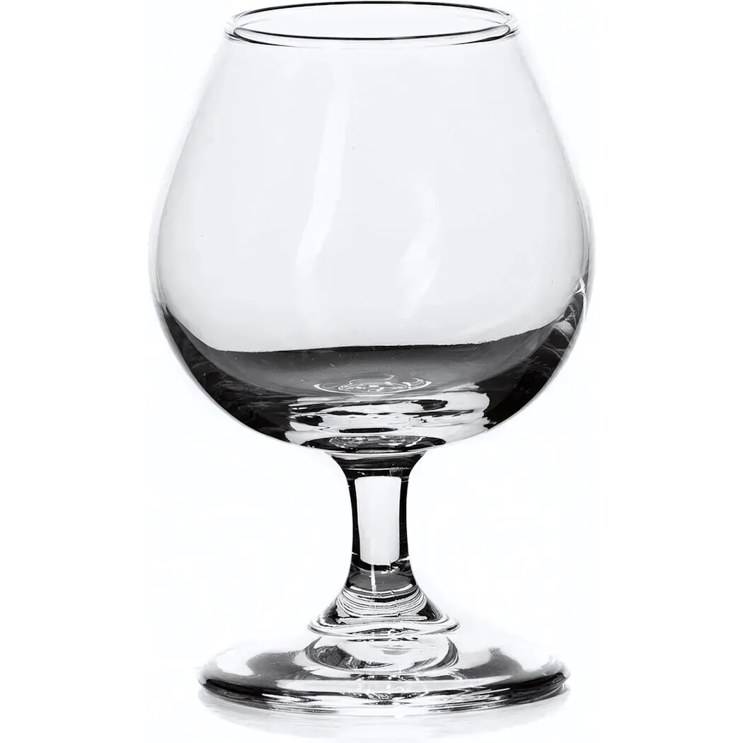 Набор бокалов для коньяка 6 штук "CHARANTE", прозрачное стекло, 175 мл, стильная форма