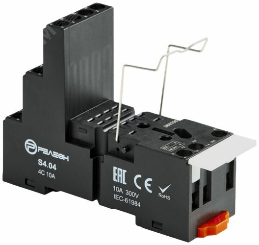 Розетка Релеон для реле RP4.34 и модуля защиты и индикации PM8, 10А