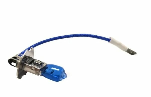 Лампа галогенная H3 12V 55W "Aquamarin"+ 30% яркости (PK22s)/ арт. H312V55WSW/ VETTLER