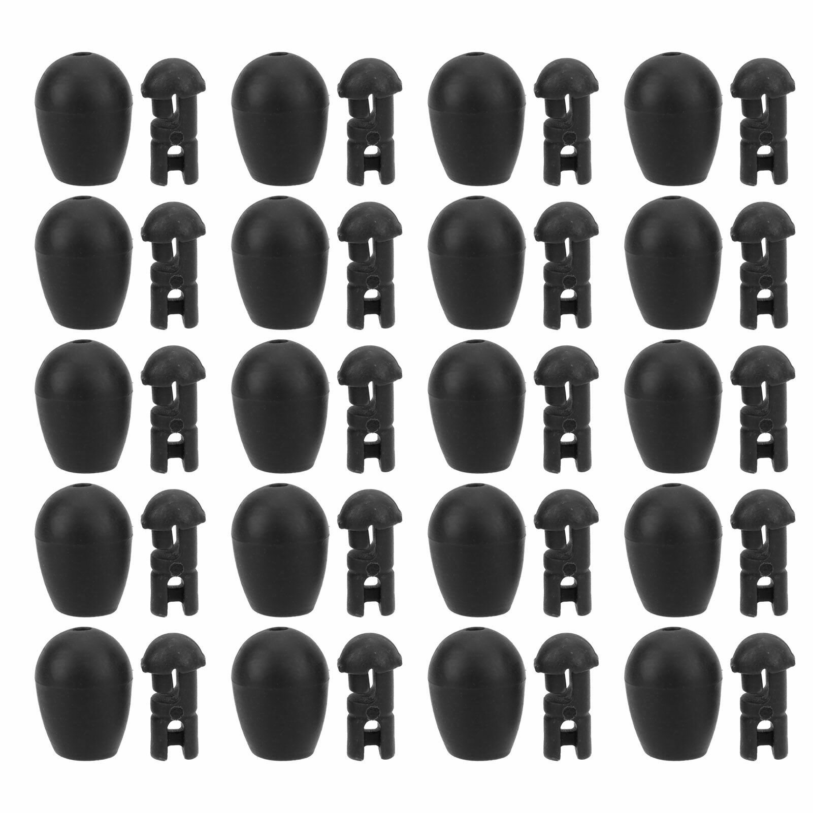 Бусины из АБС-пластика, ограничитель для карпа, рыболовный разъем, бусины для крючков, аксессуары для рыбалки, черный, маленький