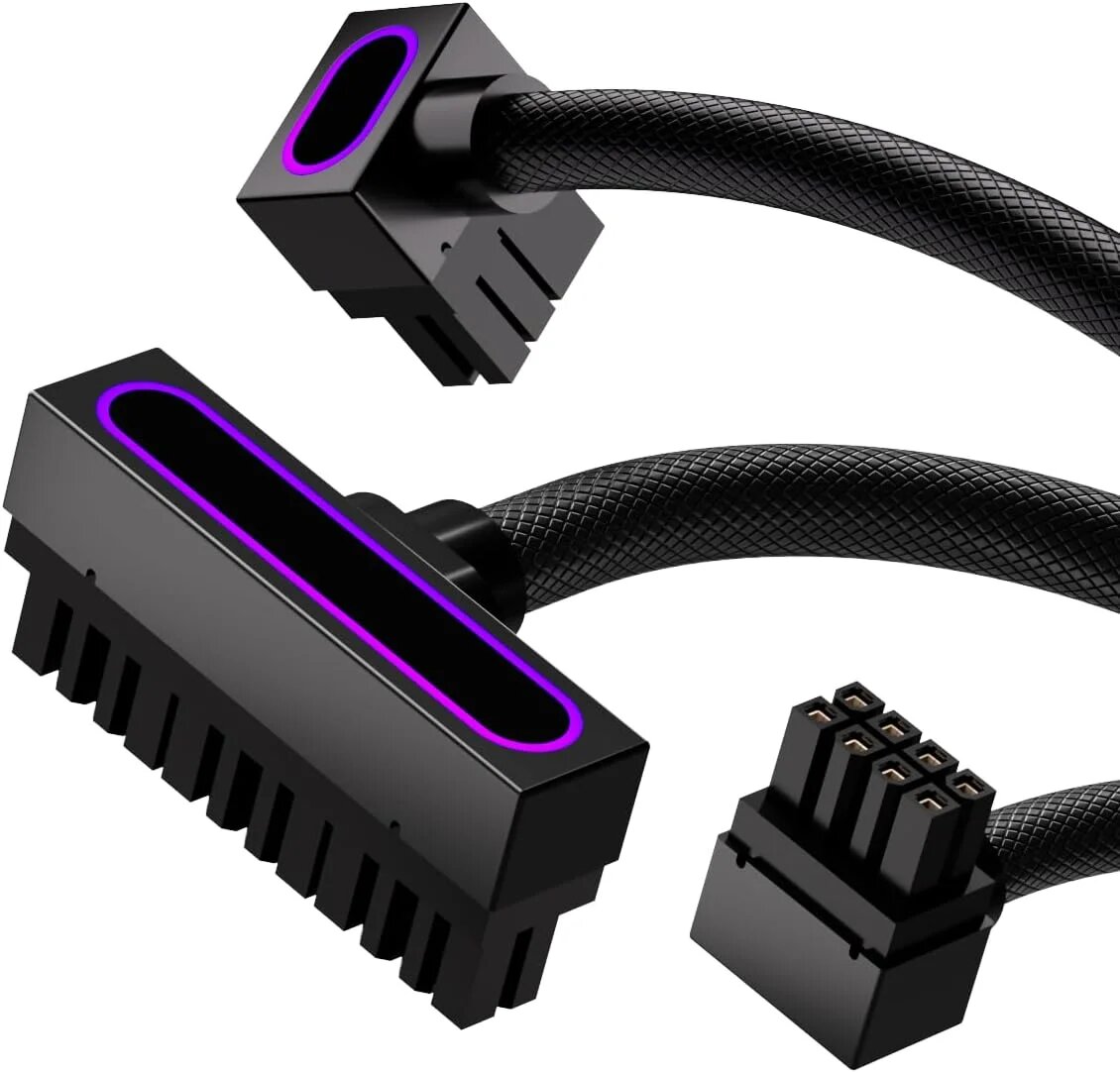 AIJS комплект кабелей для ПК ARGB Black Cable Kit