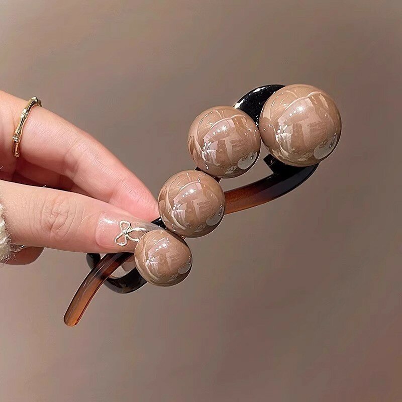 Зажим для волос Бежевый