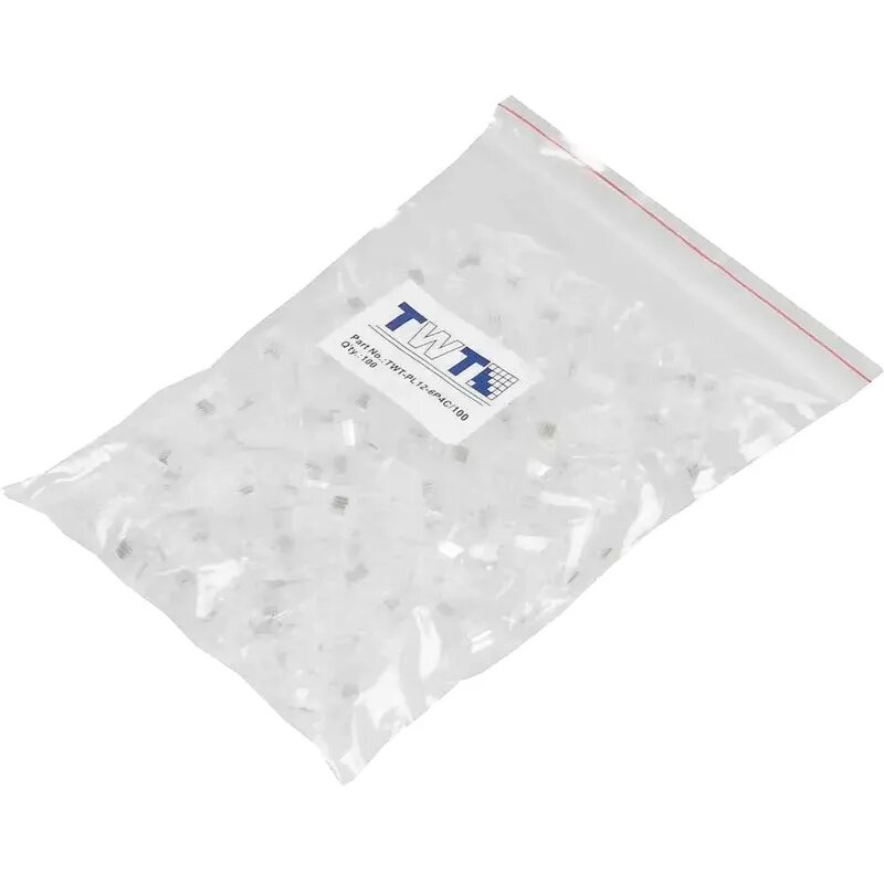 Коннектор TWT TWT-PL12-6P4C/100 RJ12 д/кабеля 4-ех контактный, 100шт/уп 2167606