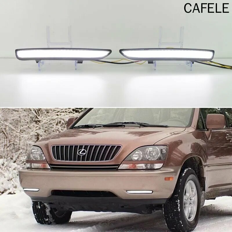 Фары автомобильные, Огни дневные ходовые, 2 шт, арт. Лексус RX300 RX330 1998-2002 гг.