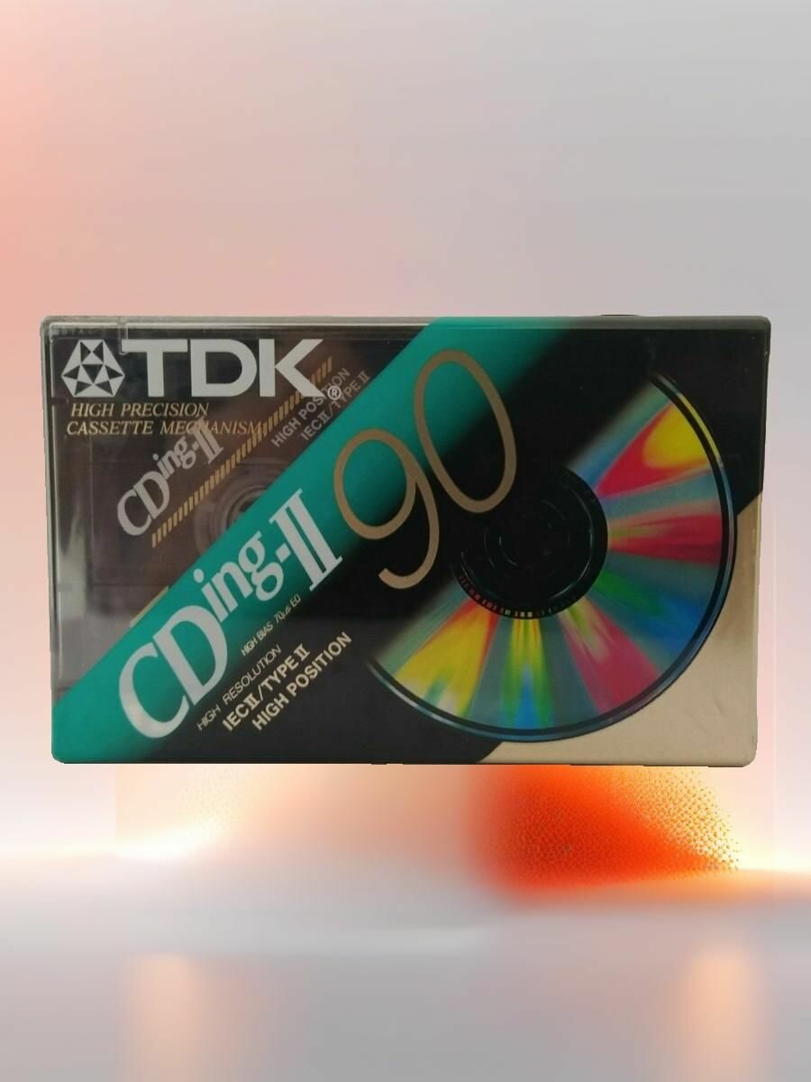 Аудиокассета TDK CDing-II 90 crom (1994г,1 шт)