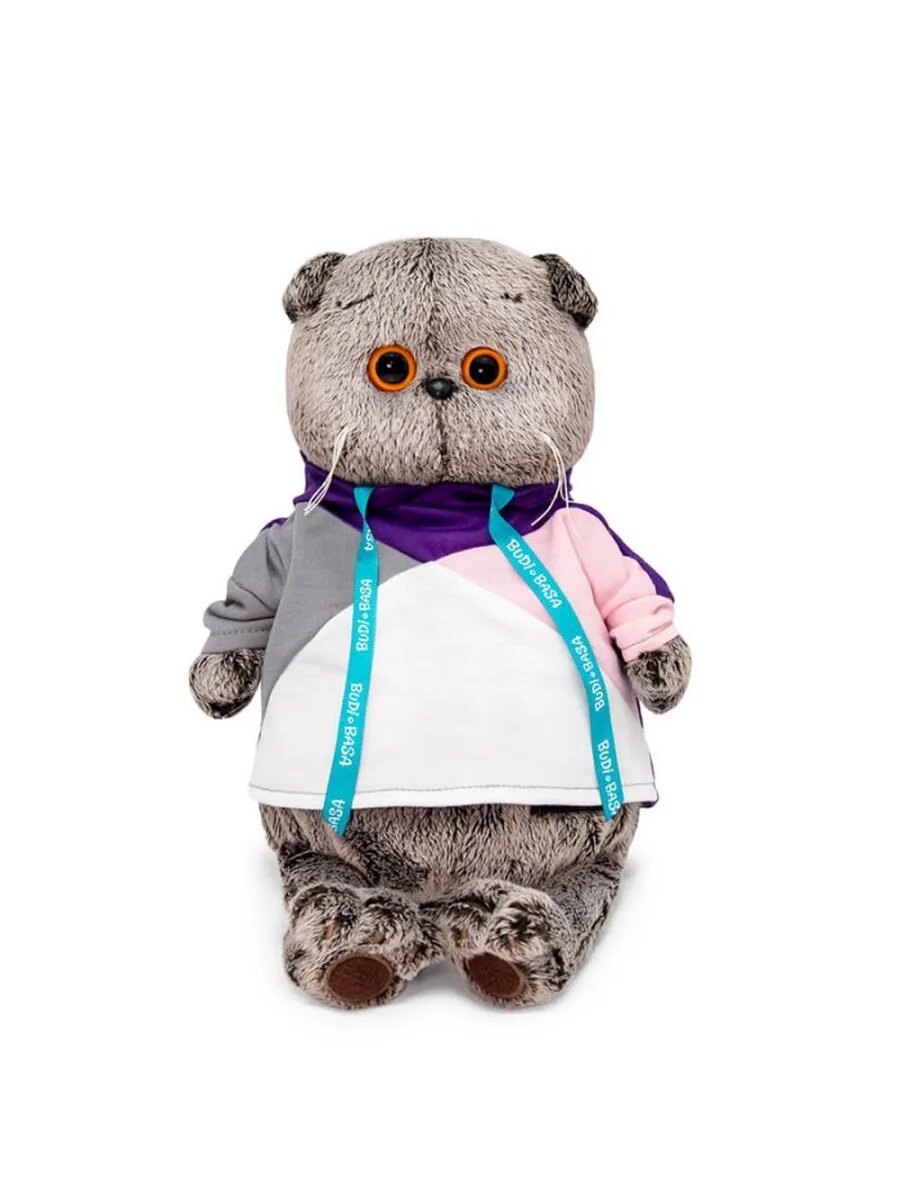 Басик в разноцветной толстовке 25 см