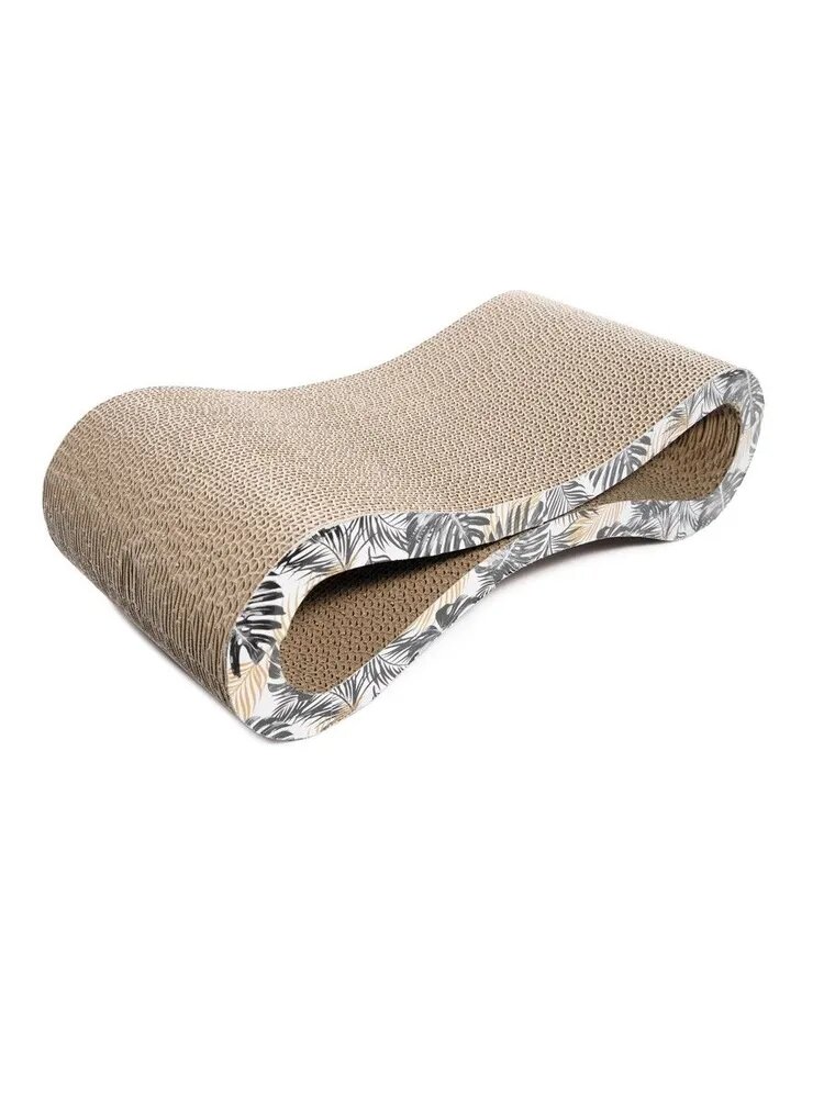 Когтеточка-лежанка Triol из гофрокартона двусторонняя "Бесконечность", для кошек 450*200*125мм