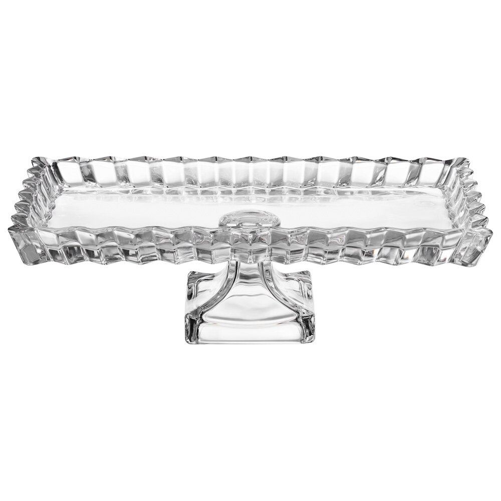 Блюдо сервировочное crystality на ножке 28,5*15*9 см KSG-345-511