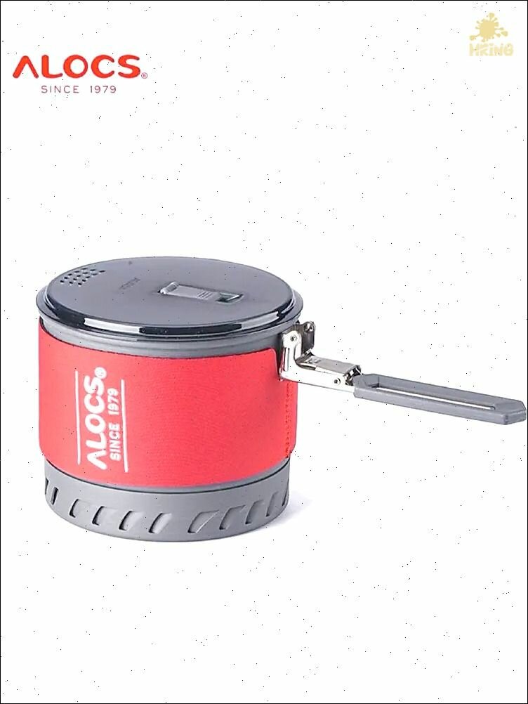 Походный котелок Alocs 1,4 л с радиатором для быстрого нагрева