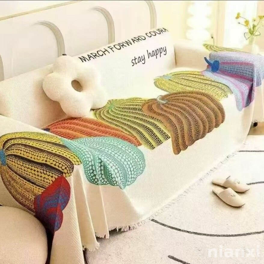 Французская романтическая накидка на диван 90x180 см антипылевая защита, декоративный плед! Для односпальных диванов и кресел