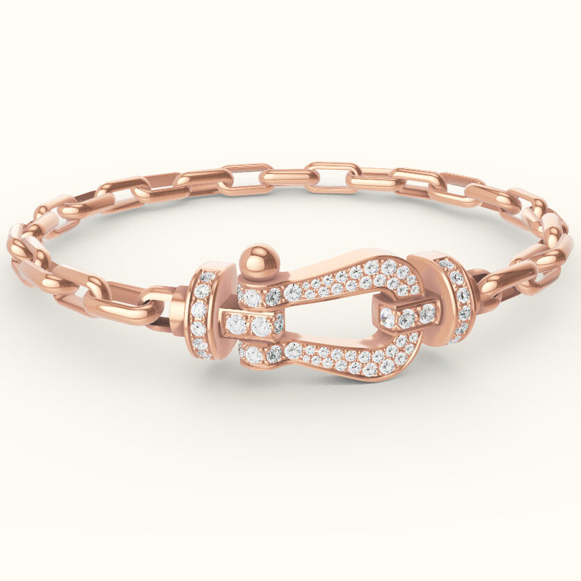 Браслет с пряжкой в виде подковы, красный шнур, парный стиль для мужчин и женщин, электропокрытие 18К розового золота, браслет на удачу по знаку зодиака, DIY