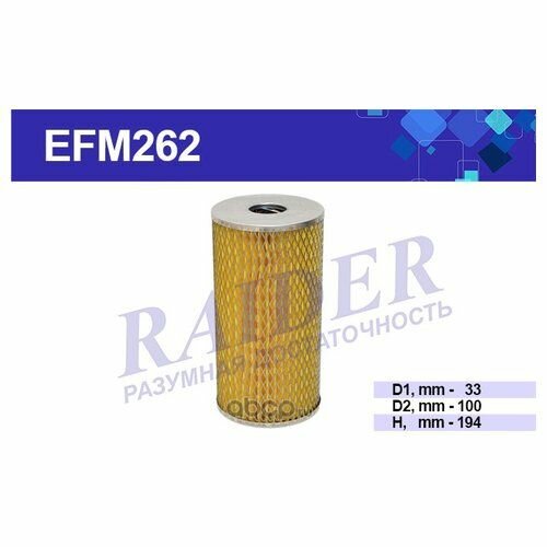 Фильтр масляный Raider EFM262