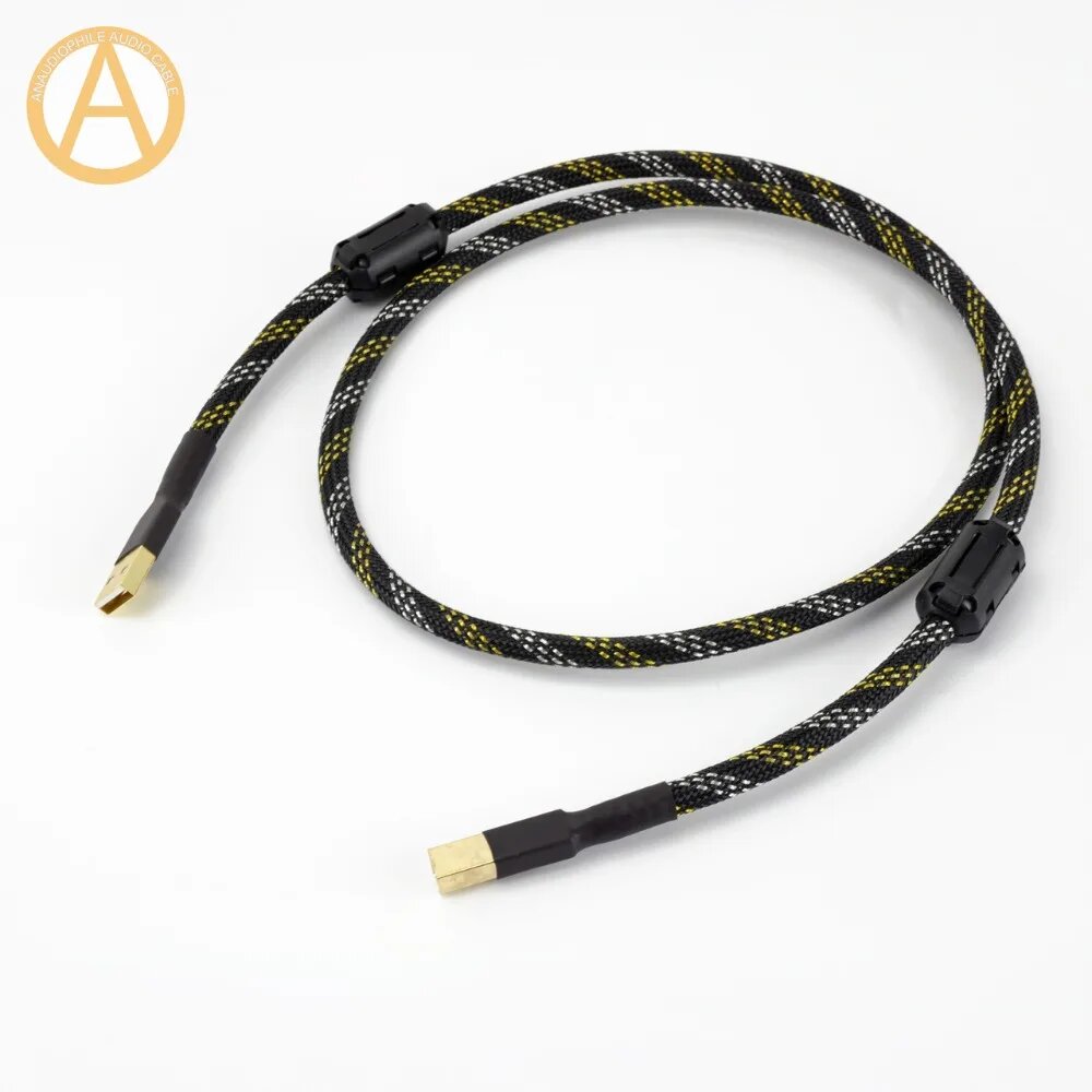 ANAUDIOPHILE HIFI USB-кабель Profersional Type A to B Data HD аудиокабель для DSD DAC ПК усилитель ноутбука NAS