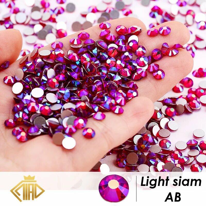 Стразы Light Siam AB, фиолетовые, SS30-288шт