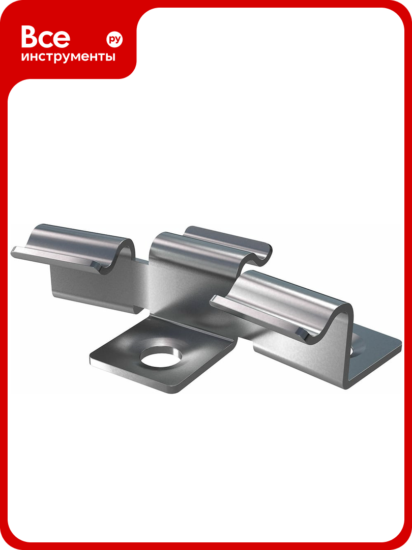 Клипса HILST Premium 3D металл, 6 мм, 100 шт. H3D6