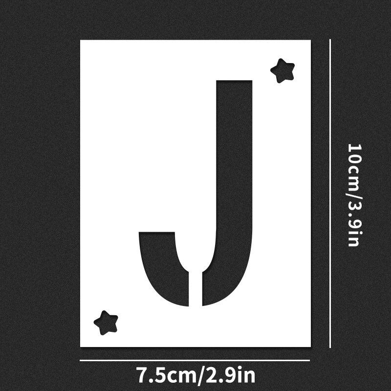 Шаблон для рисования букв - буква J, для школьников, рисование на стене, граффити, помощь при аэрографии, простота