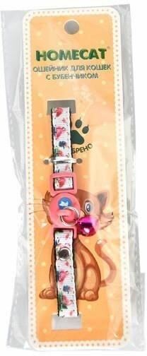 Homecat Ошейник для кошек Фламинго, 20-30 см