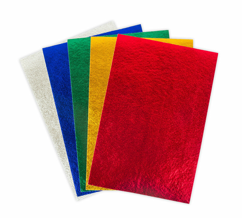 Цветной фетр для творчества "BLITZ" FML15-20/30, 20х28.5 см 5 шт ассорти №1