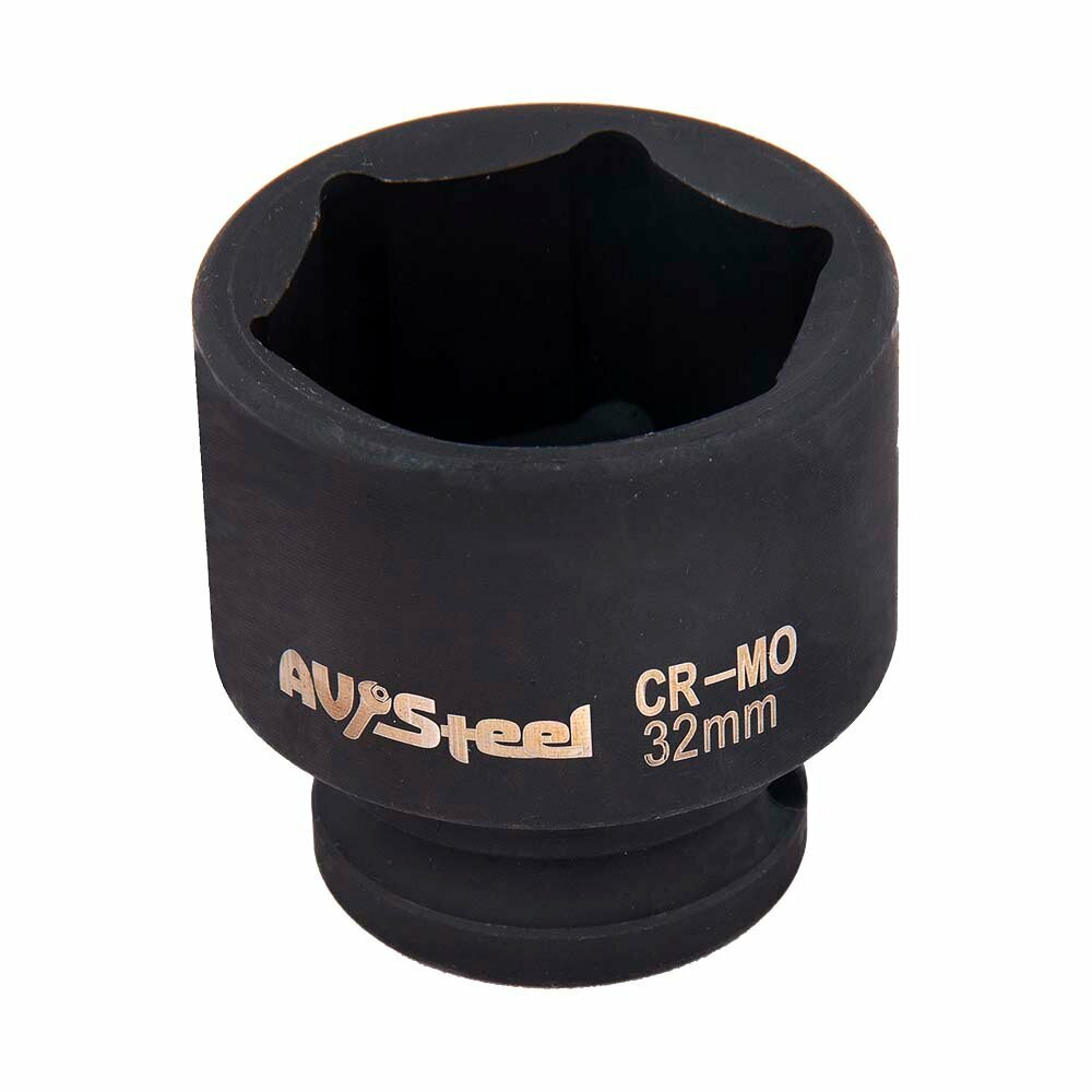 Головка ударная 1/2" шестигранная 32мм "AV Steel"