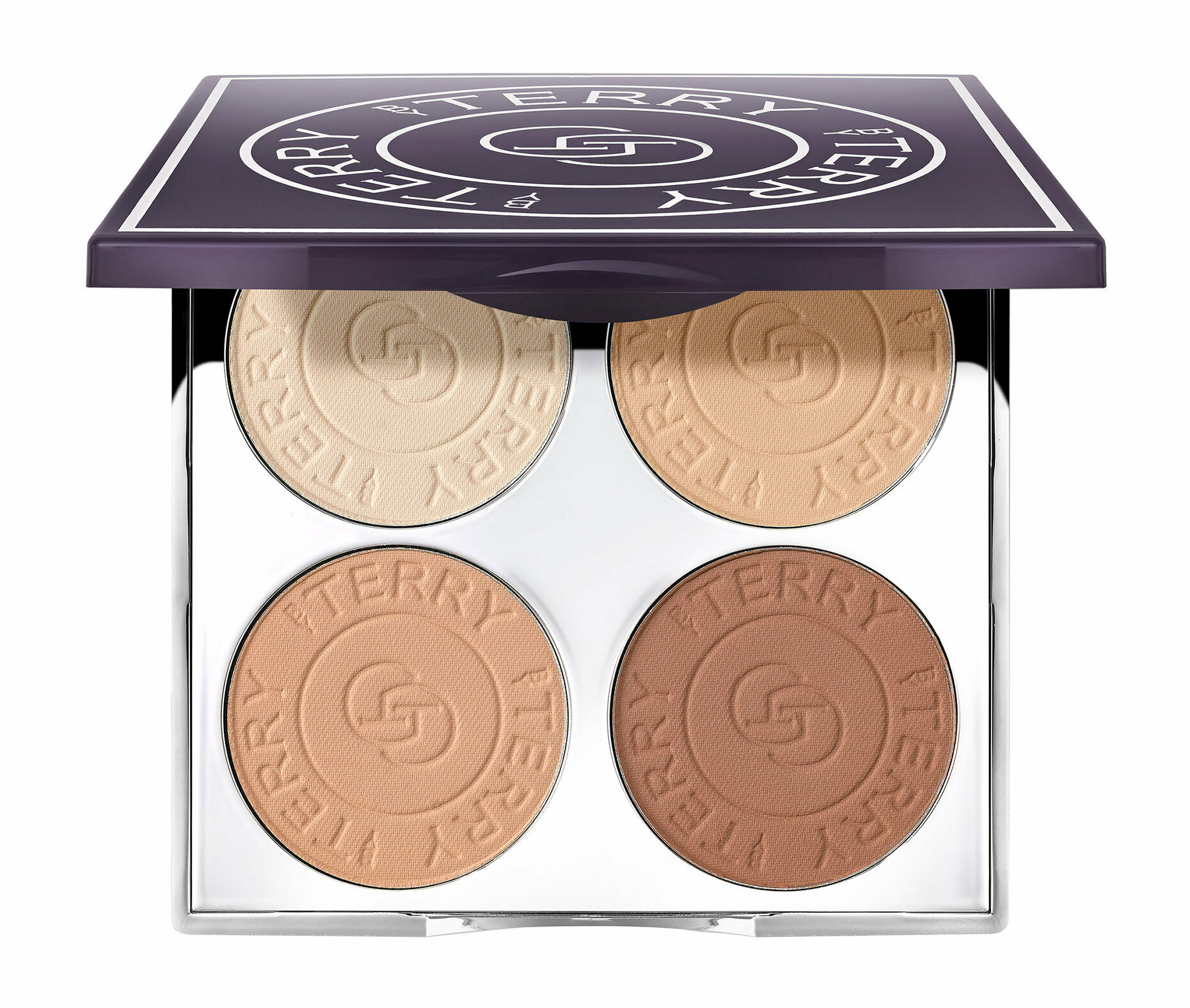 BY TERRY Hyaluronic Hydra-Powder Palette Палетка пудр гиалуроновых, 4x2,5г, 2 Medium To Warm