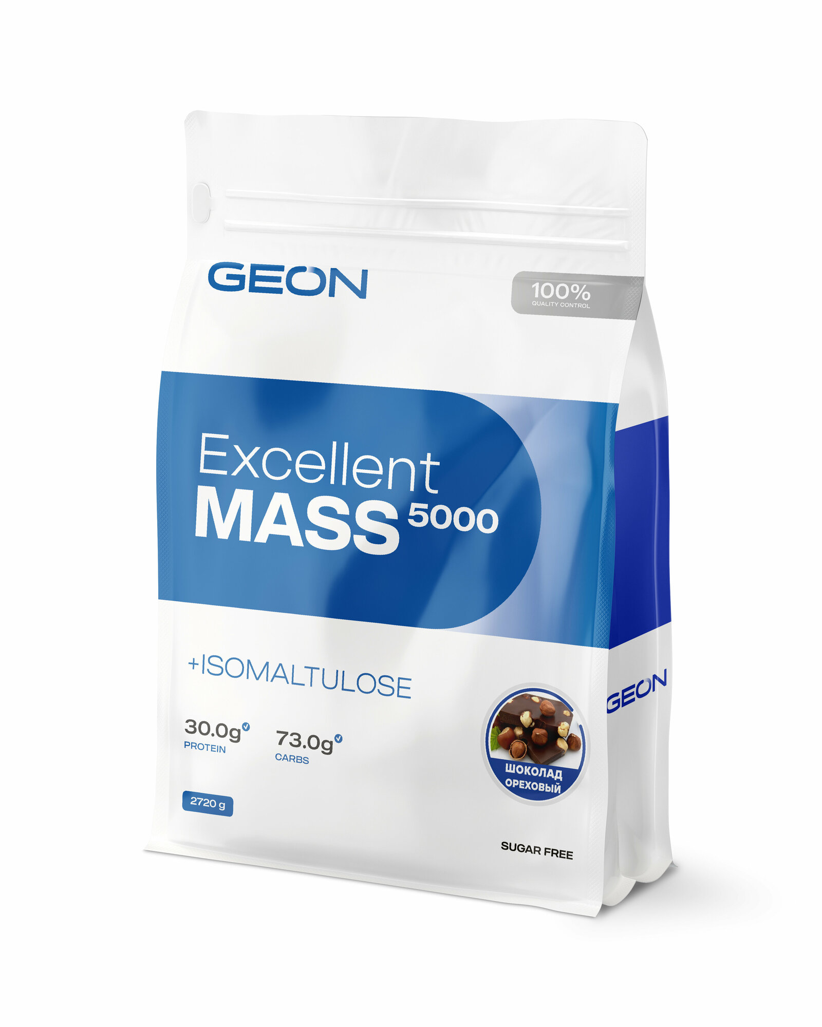 Гейнер GEON Экселент масс, Excellent Mass 5000, Шоколад-лесной орех, 2720 г