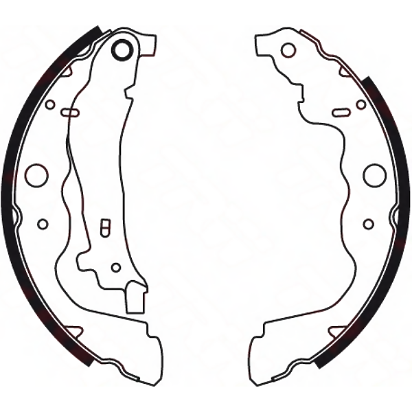 TRW GS8780 (000489SX / 03013704962 / 088240) колодки тормозные барабанные Renault (Рено) logan (04-), duster (10-) за