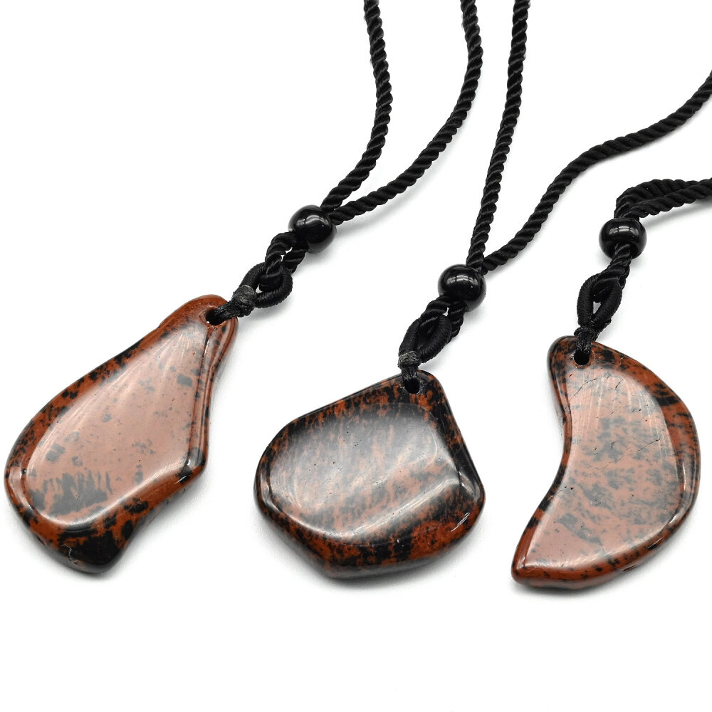 Подвеска, обсидиан