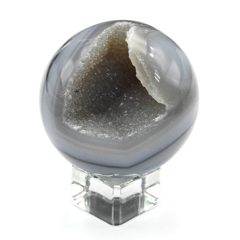 Шар из агата с жеодой, диаметр 56мм .