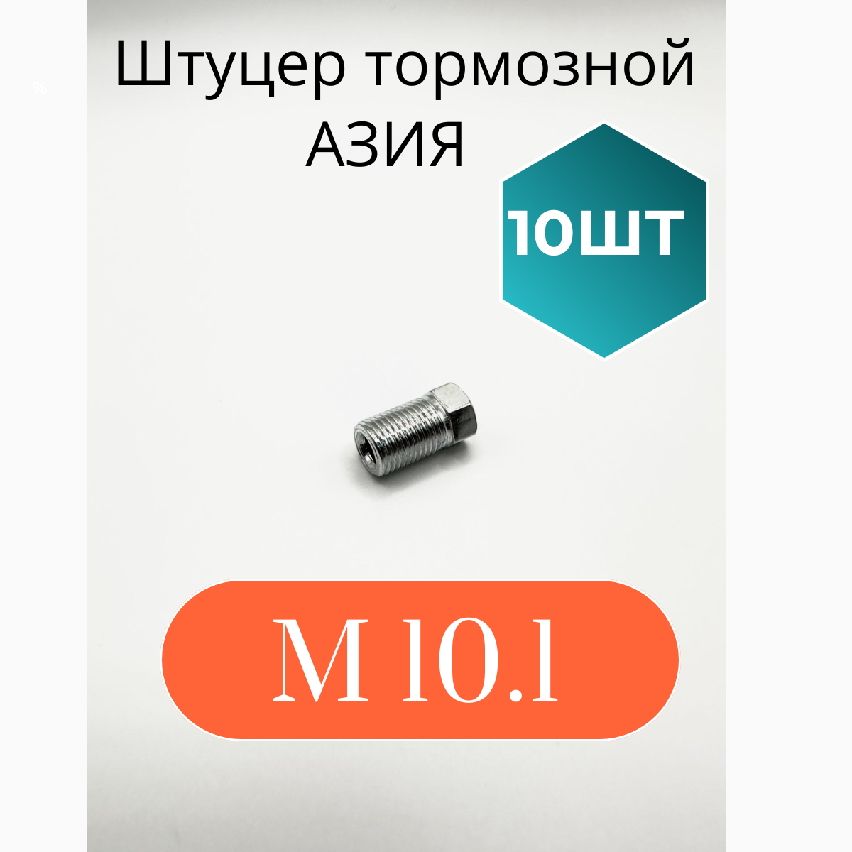 Штуцер тормозной Азия м10 шаг 1 (10 штук )