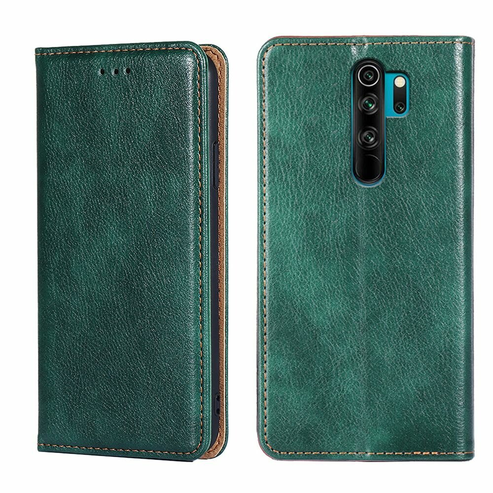 Чехол-книжка MyPads для Xiaomi Redmi Note 8 Pro / Сяоми Редми Ноте 8 Про (зеленый)