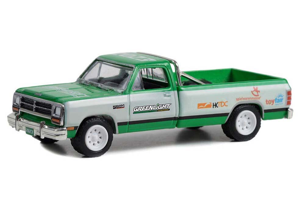 Модель коллекционная GREENLIGHT Dodge D-350 пикап 1990 "2023 greenlight trade show exclusive" (длина модели 6-10 см)