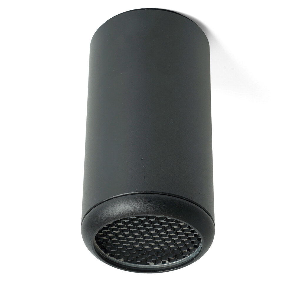 Накладной светильник Feron ML184 Barrel ECHO MR16 GU10 35W 230V, черный, с антибликовой сеточкой