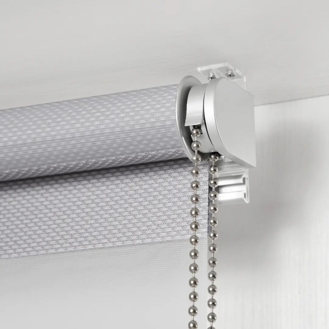 Штора рулонная день-ночь Inspire Siberia 55x175 см светло-серая