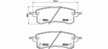 К-т торм. колодок RE NI PATROL III (Y62) 5.6 10- Brembo P56082