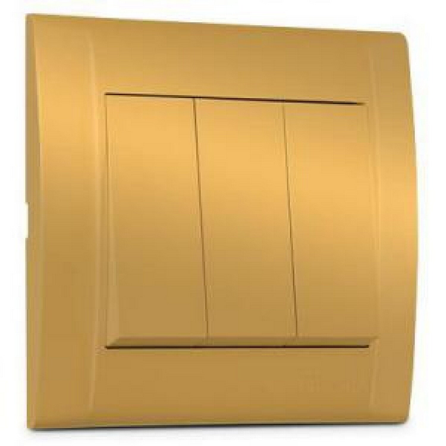 Выключатель с/у 3 клавиши Defne золото