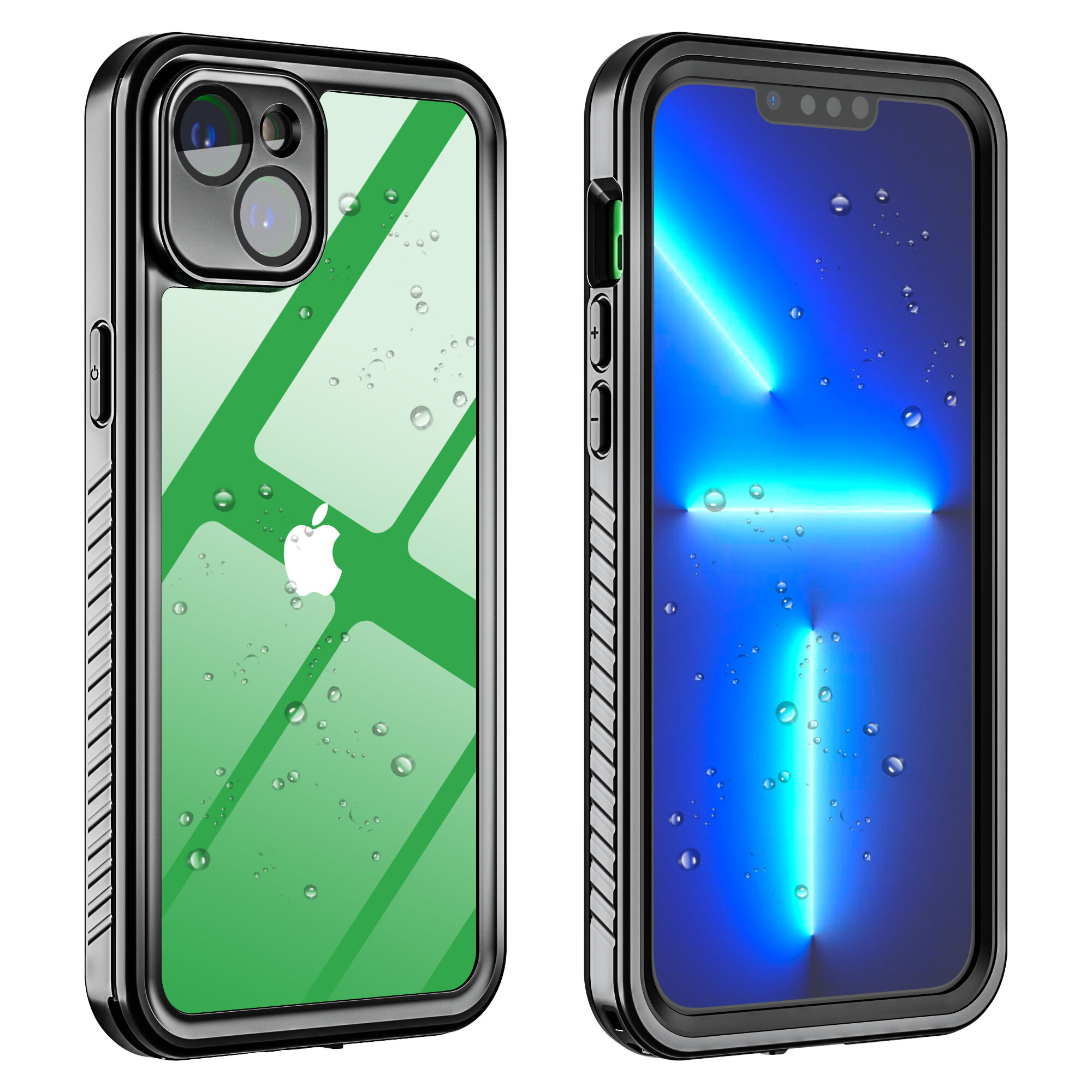 Чехол для iPhone 14 Plus Shellbox Fusion Series черный, водонепроницаемый, ударопрочный