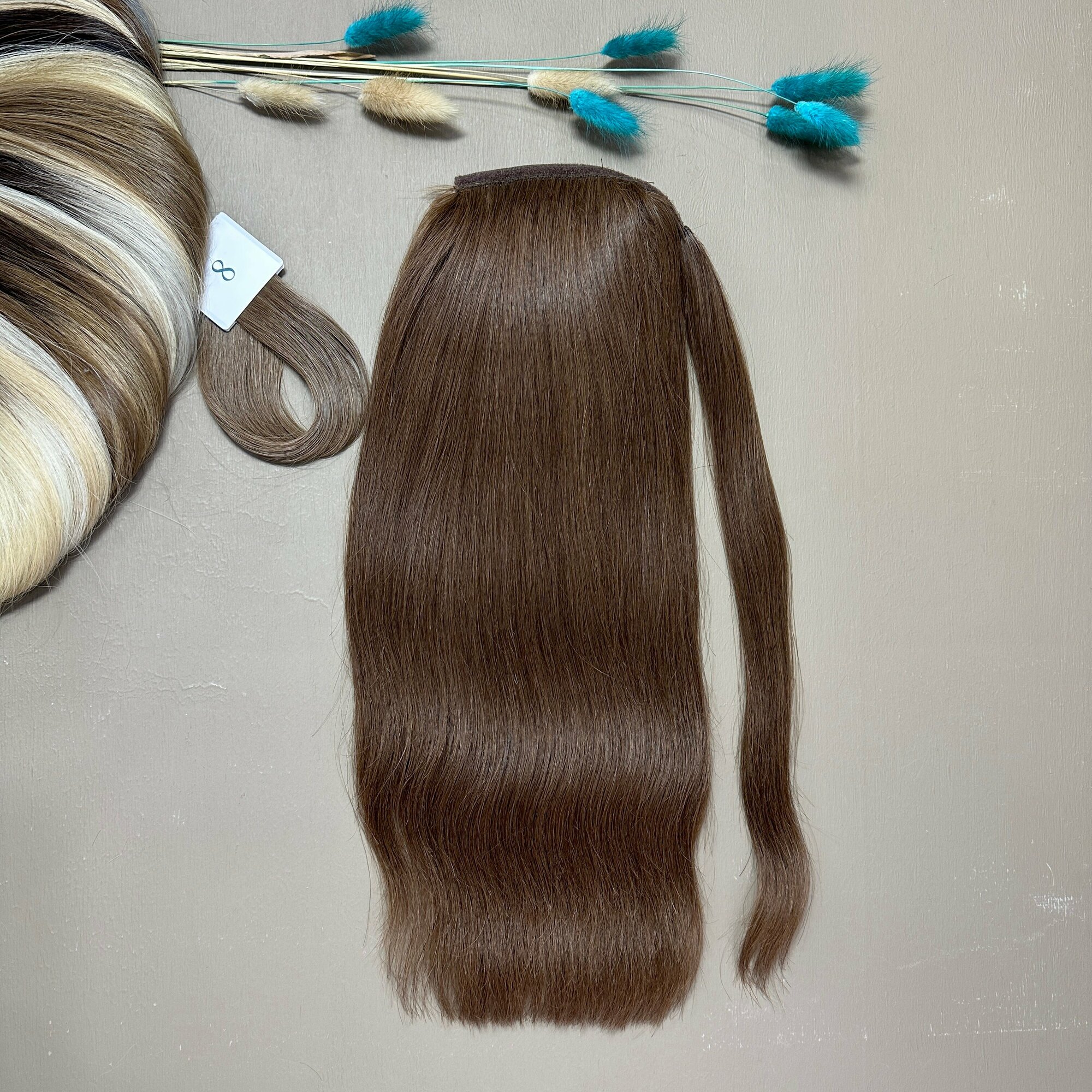 Шиньон-хвост классический из европейских волос Belli Capelli 40см №8